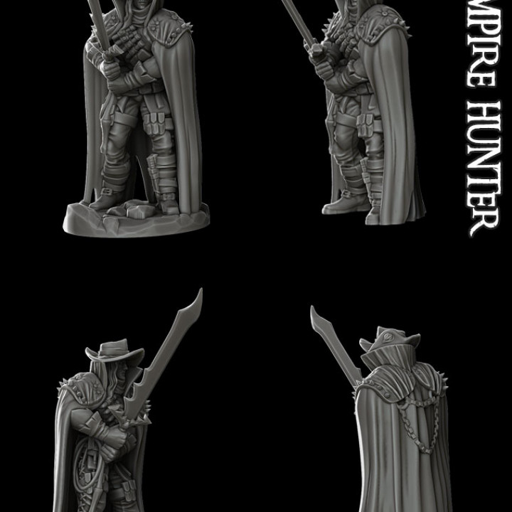 3D Printable Vampire Hunter by RocketPigGames
