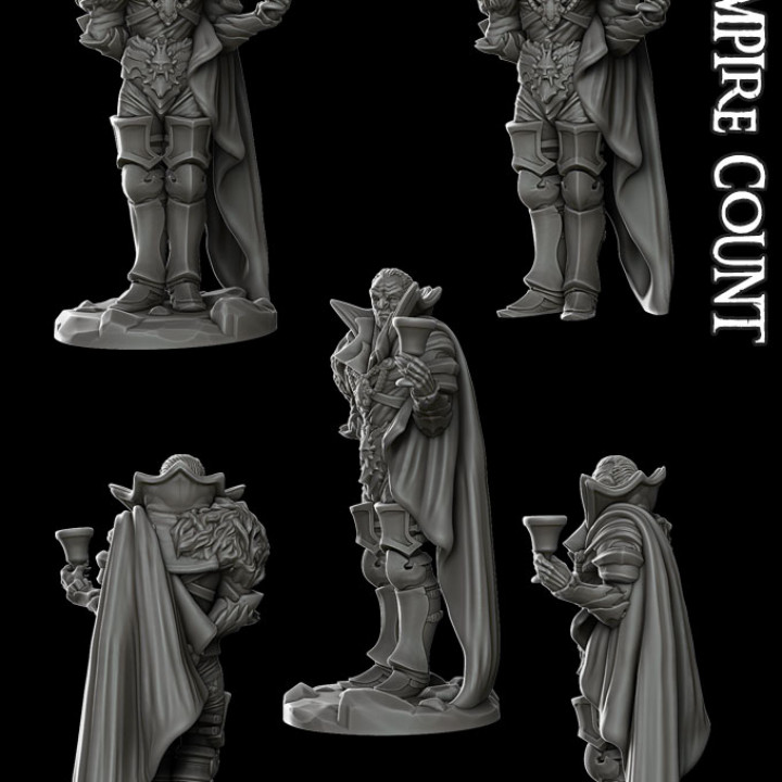 3D Printable Vampire Count by RocketPigGames