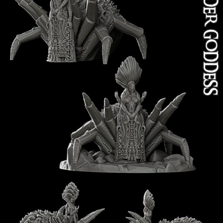 3D Printable Deluxe: Spider Goddess by RocketPigGames
