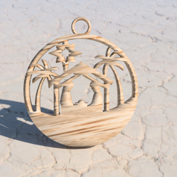 3D Printable Manger Christmas by Idea Lab