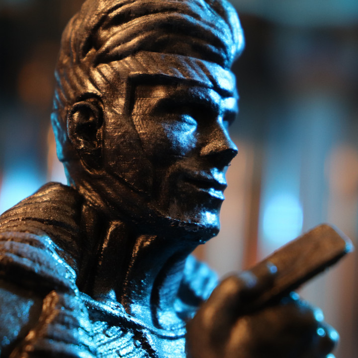 3D Printable Gambit from the X-Men Comics by Rober Rollin