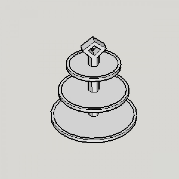 3D Printable Sweets Stand by Shidou_Industries