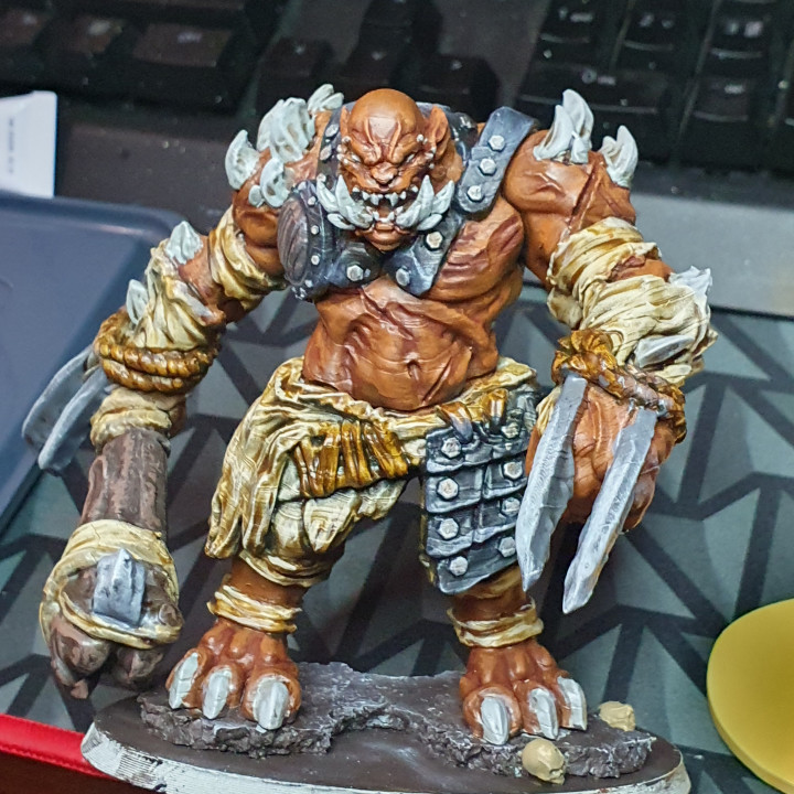 3D Print of Ogre Fort - Armoured Mount - PRESUPPORTED - 32mm scale by ...