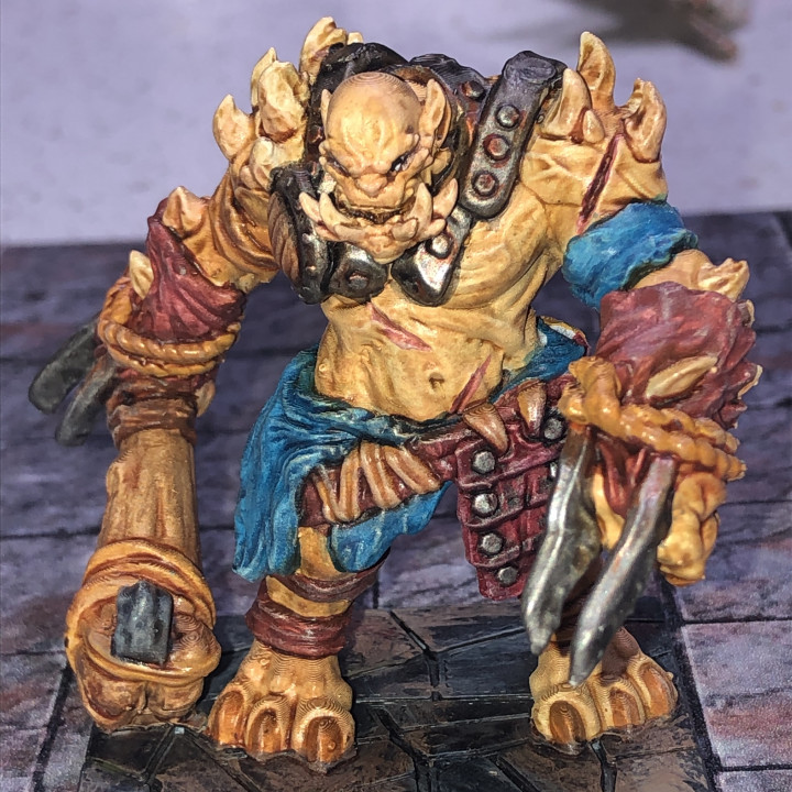 3D Print of Ogre Fort - Armoured Mount - PRESUPPORTED - 32mm scale by ...