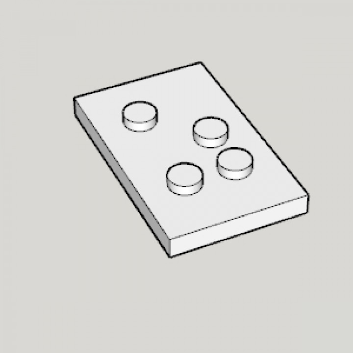 3D Printable 3D Print Braille (US Standard) by Freedom_Fighter_Shion