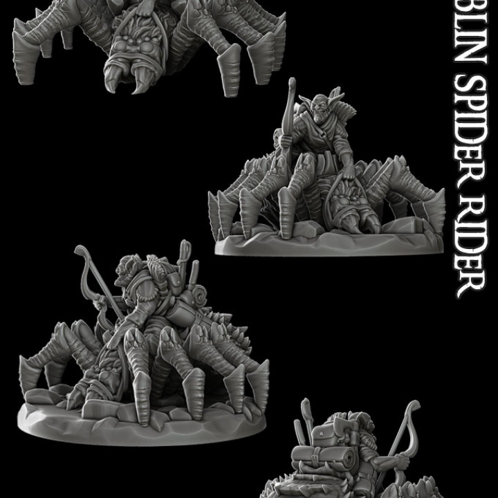 3D Printable Goblin Spider Rider by RocketPigGames
