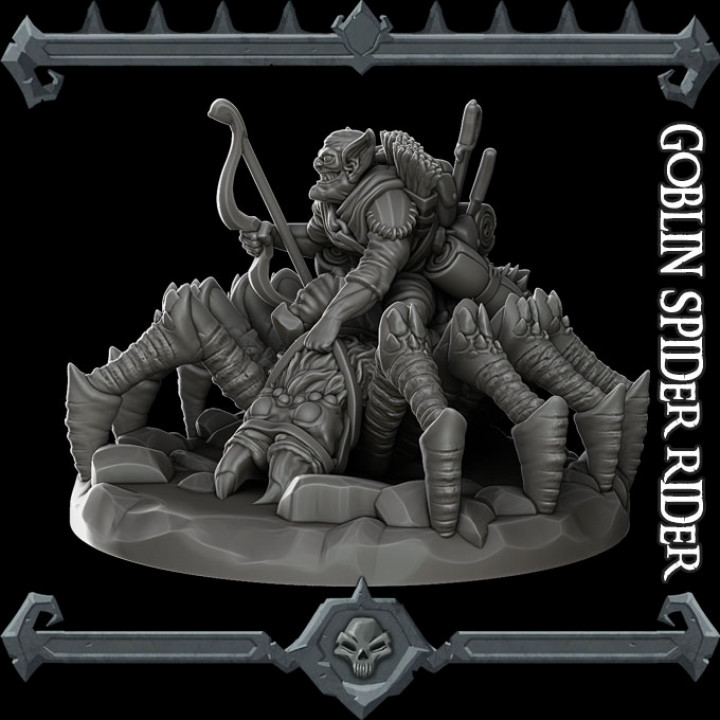 3D Printable Goblin Spider Rider by RocketPigGames