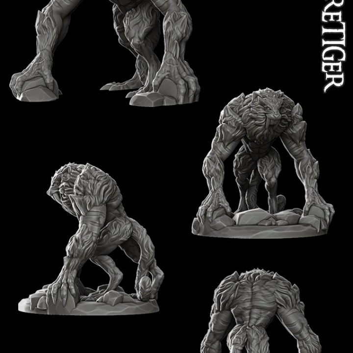 3D Printable Weretiger by RocketPigGames