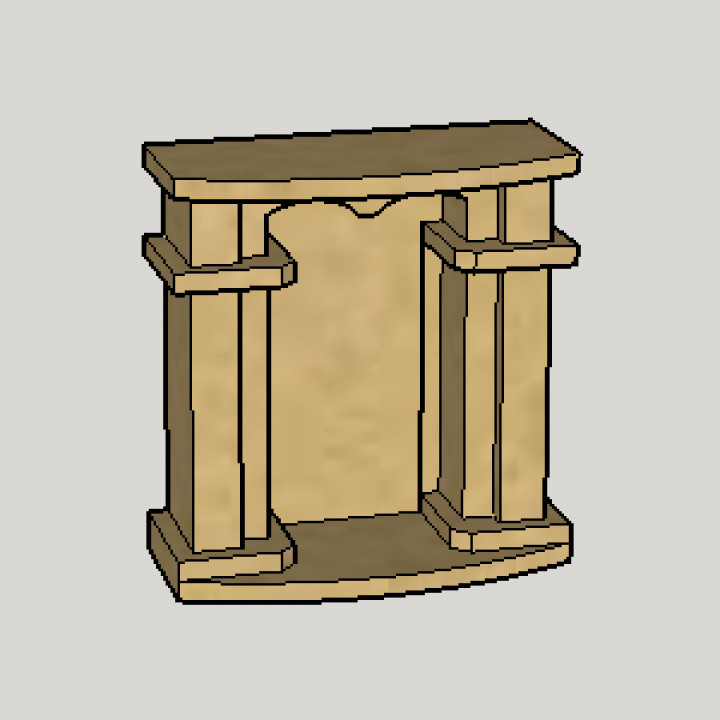 3D Printable Classic Mantel Piece by Shidou_Industries