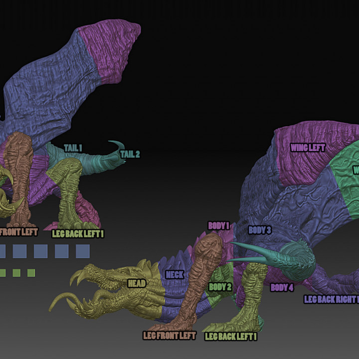 3D Printable Epic Model Kit: Dragon Abomination by RocketPigGames