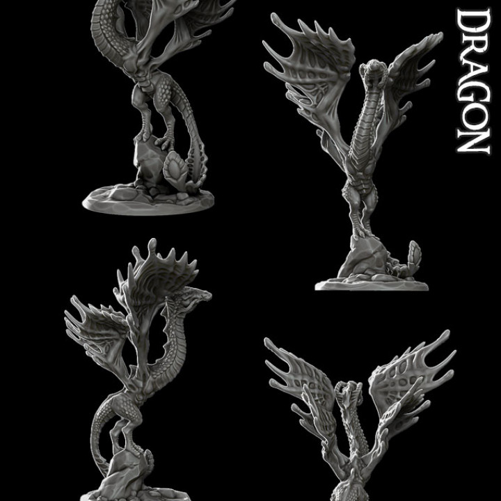 3D Printable Fey Dragon by RocketPigGames