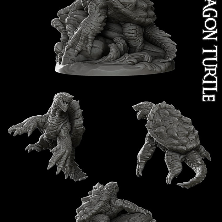 3D Printable Dragon Turtle by RocketPigGames