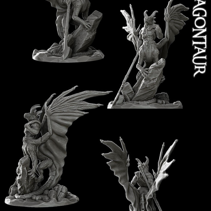 3D Printable Dragontaur by RocketPigGames