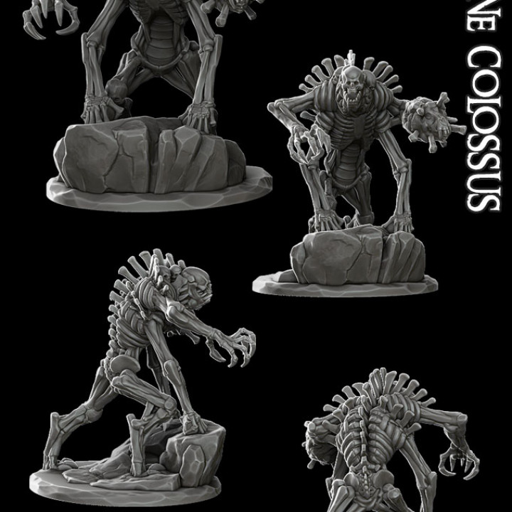 3D Printable Bone Colossus by RocketPigGames