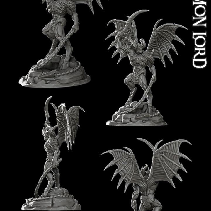 3D Printable Demon Lord by RocketPigGames