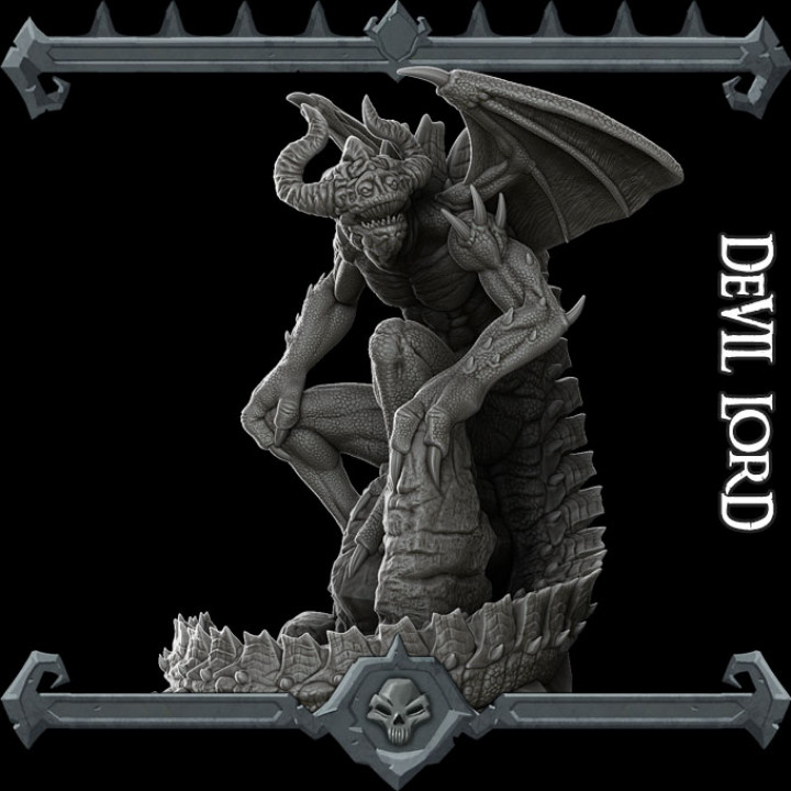 3D Printable Devil Lord by RocketPigGames