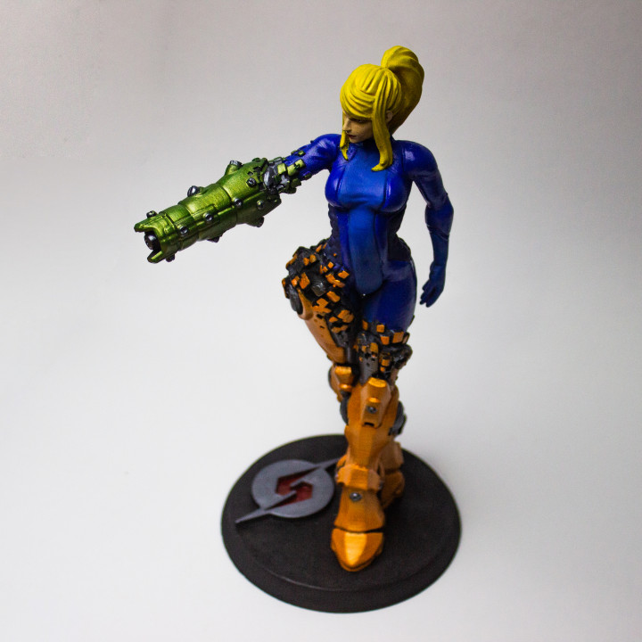 3D Print of Samus Aran - Metroid - 25cm model by carlosmagno1