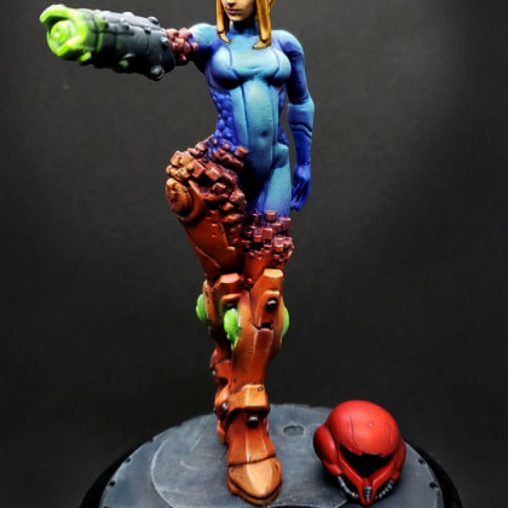 3D Print of Samus Aran - Metroid - 25cm model by mordos