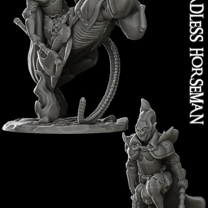 3D Printable Headless Horseman by RocketPigGames