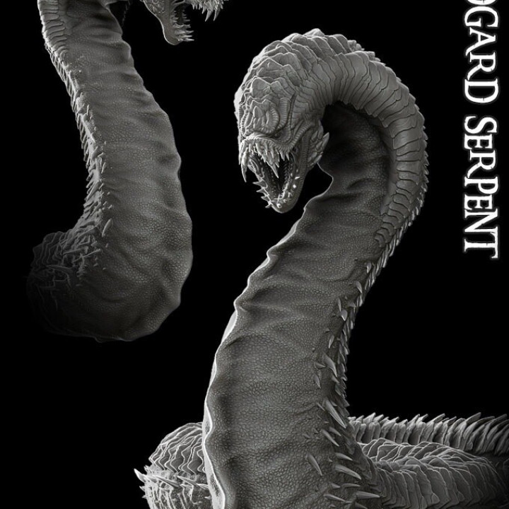 3D Printable Midgard Serpent by RocketPigGames