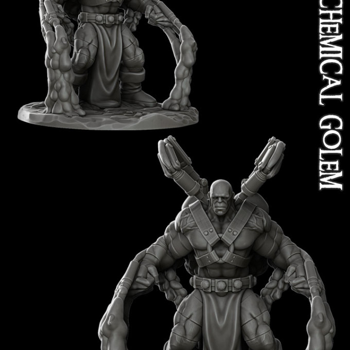 3D Printable Alchemical Golem by RocketPigGames