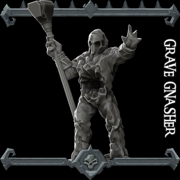 3D Printable Grave Gnasher by RocketPigGames