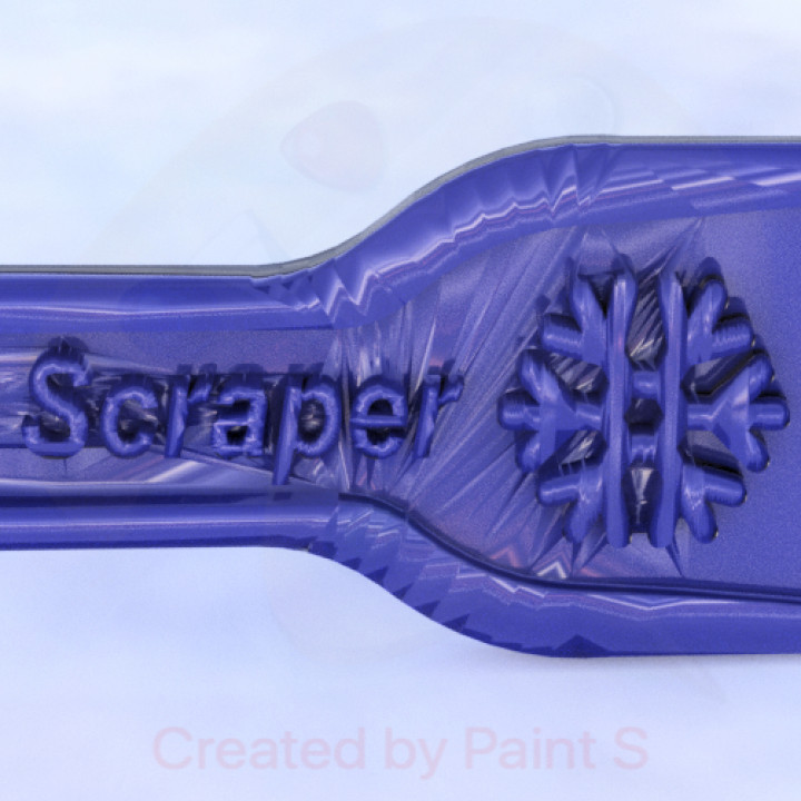 3D Printable Ice scraper deluxe ( remix) by raimonvibe