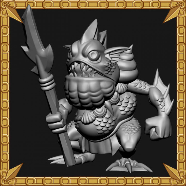 3D Printable Fish Men by RocketPigGames