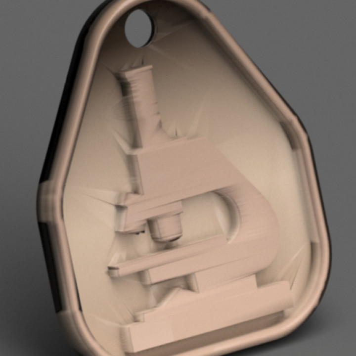 3D Printable Microscope keychain by Idea Lab