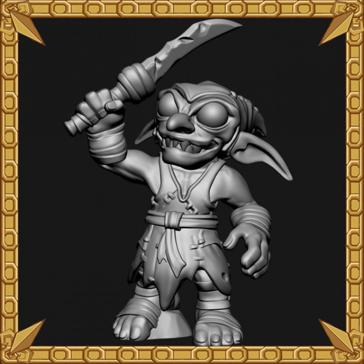 3D Printable Goblin Drudge by RocketPigGames