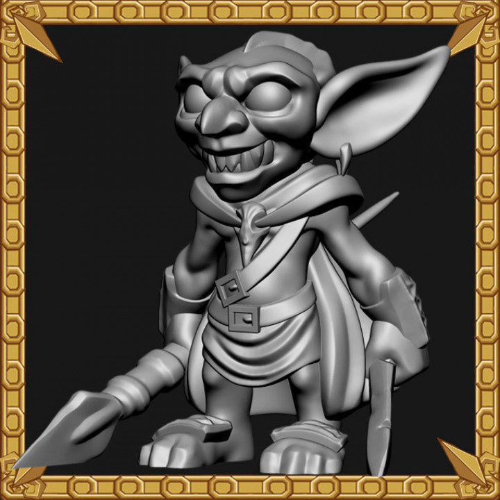 3D Printable Goblin Looter by RocketPigGames
