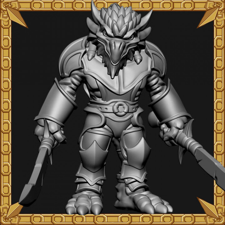 3D Printable Dragonman by RocketPigGames