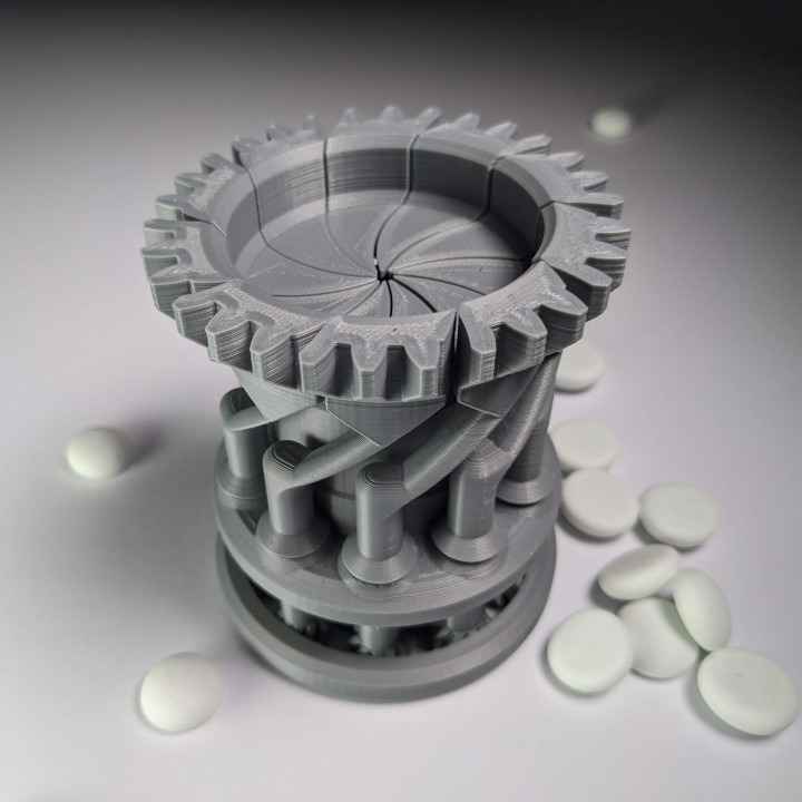 3D Printable Mechanical Rook Box by Clockspring