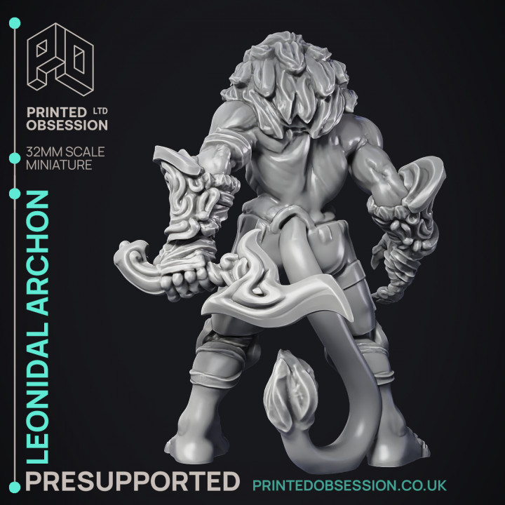 3D Printable Leonidal - Agathion - PRESUPPORTED - Heaven Hath no fury ...