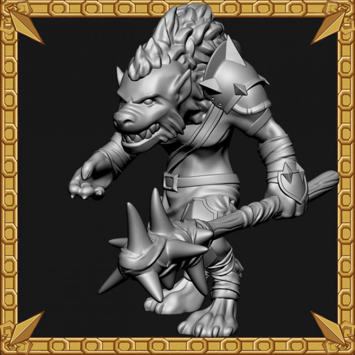 3D Printable Gnoll Ravager by RocketPigGames