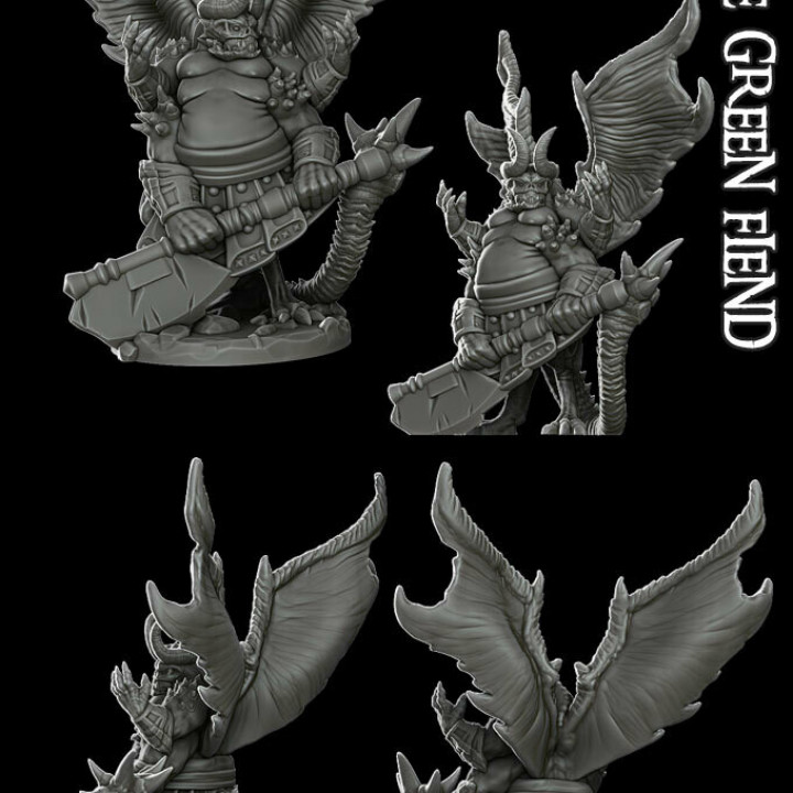 3D Printable The Green Fiend by RocketPigGames