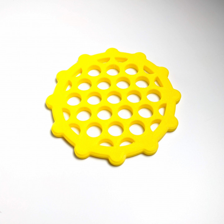 3D Printable Bumpy Coaster by Clockspring