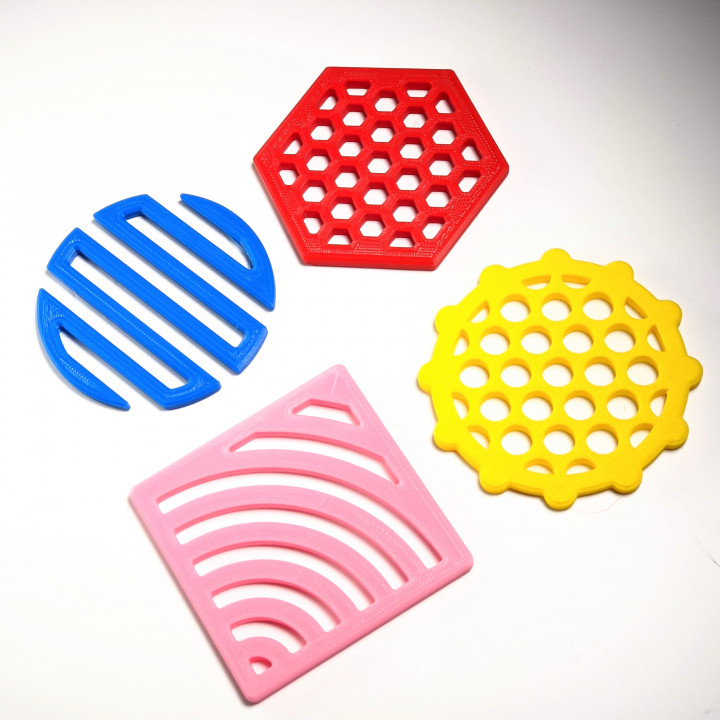 3D Printable Square Coaster by Clockspring