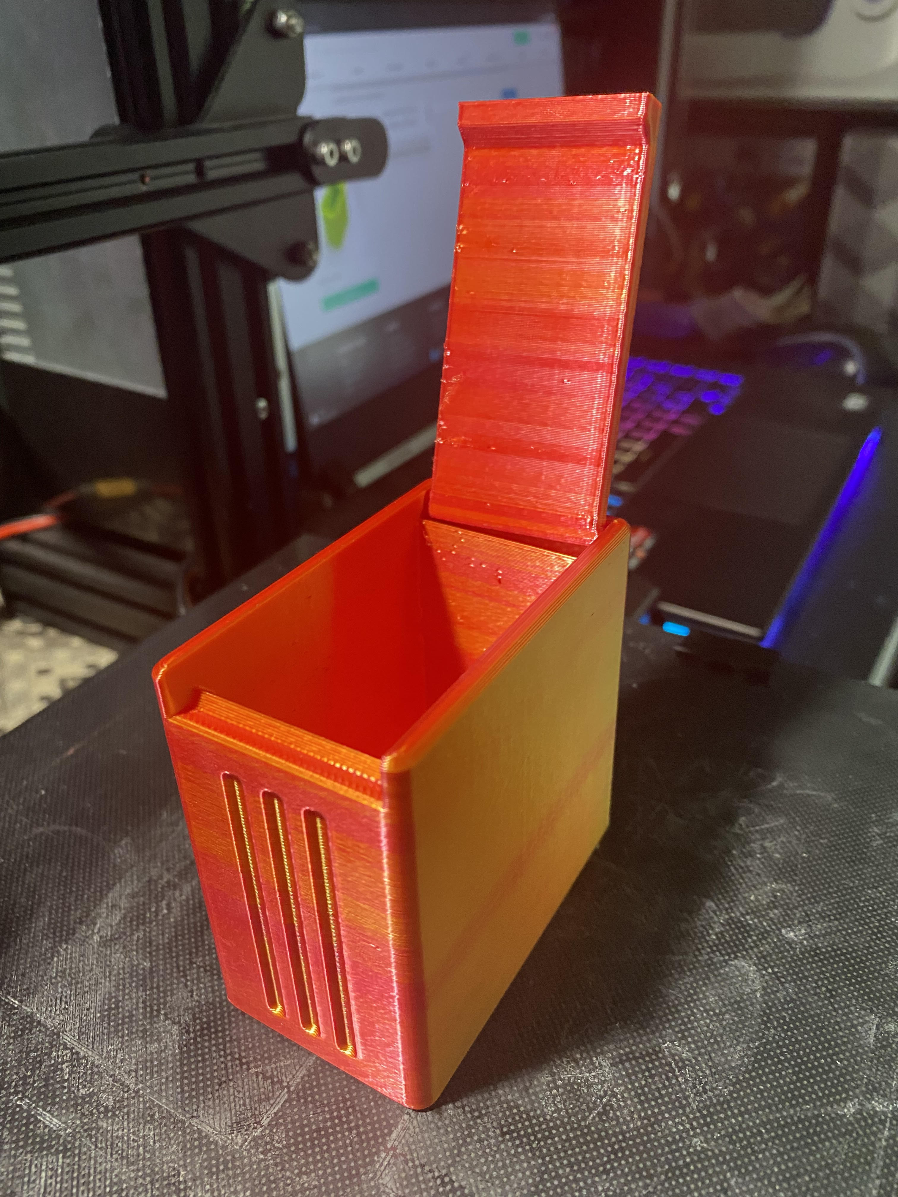 3D Printable Hidden Lid Box by Clockspring