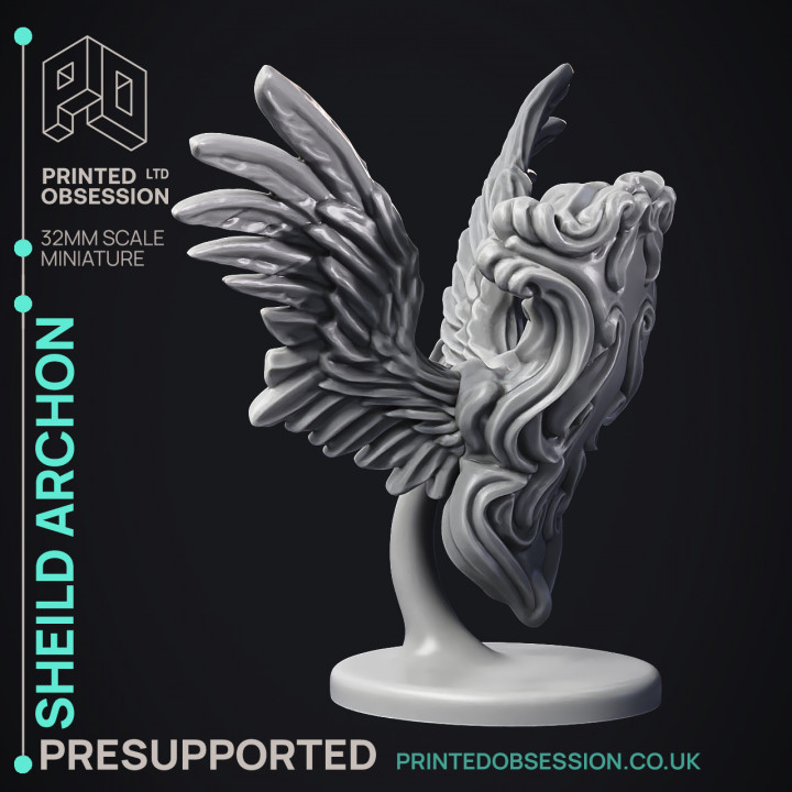 3D Printable Shield Archon - Celestial Creature - PRESUPPORTED - Heaven ...