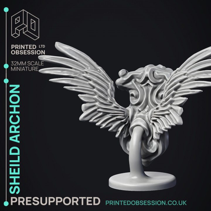 3D Printable Shield Archon - Celestial Creature - PRESUPPORTED - Heaven ...