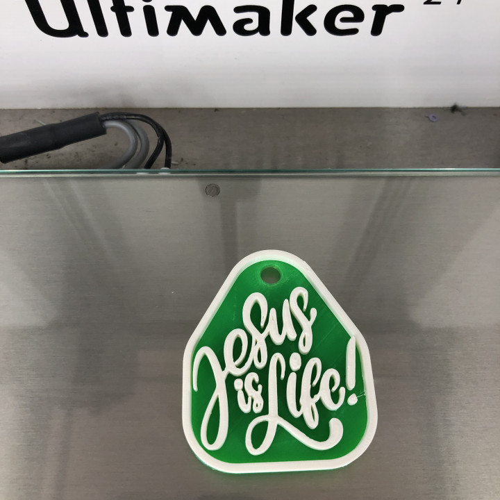 3D Printable Keychain Jesus by Raimon Baudoin