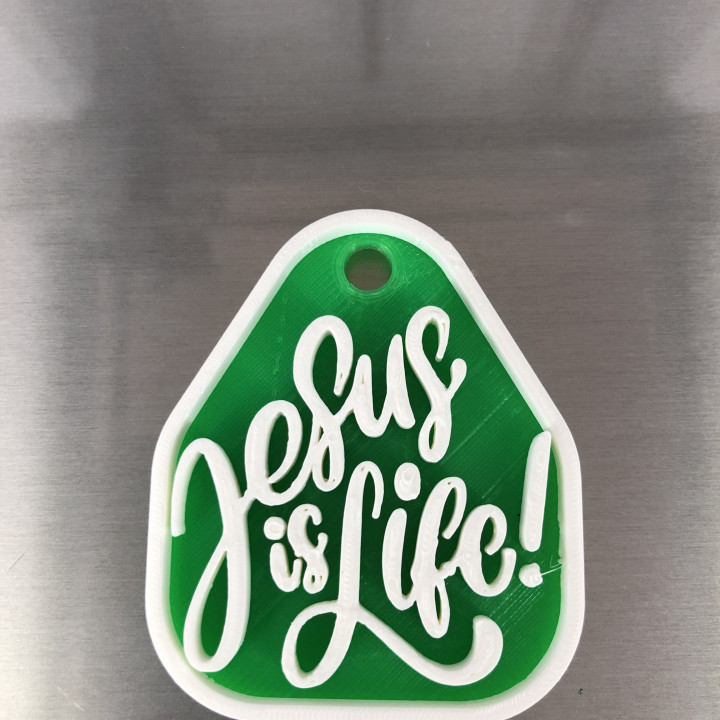 3D Printable Keychain Jesus by Raimon Baudoin