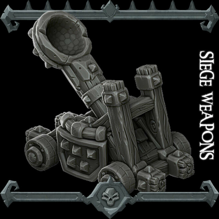 3D Printable Gothic City: Siege Weapons by RocketPigGames