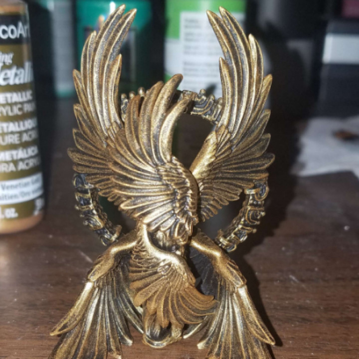 3D Print of Seraphim - Archangel - PRESUPPROTED - 32 mm scale by Lesi123