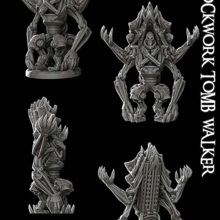 3D Printable Clockwork Tomb Walker by RocketPigGames
