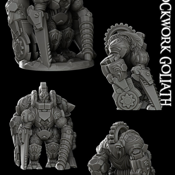 3D Printable Clockwork Goliath by RocketPigGames
