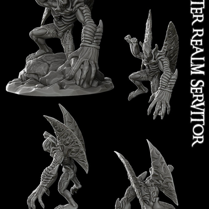 3D Printable Outer Realm Servitor by RocketPigGames
