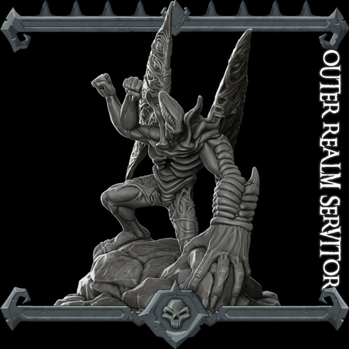 3D Printable Outer Realm Servitor by RocketPigGames