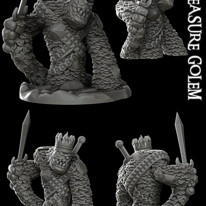 3D Printable Treasure Golem by RocketPigGames